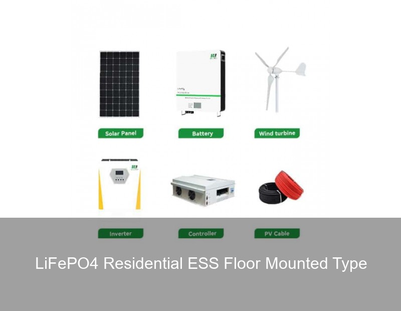 LiFePO4 Residential ESS Floor Mounted Type - Huijue Solar Carports and ...